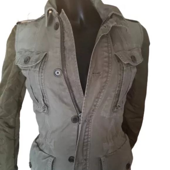 J. Crew | Jackets & Coats | J Crew Quilted Boyfriend Fatigue Utility ...
